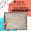 5 ideas to teach and practice test taking vocabulary words - Skating ...